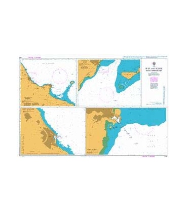British Admiralty Nautical Chart 1162 Sfax and Sousse with Approaches