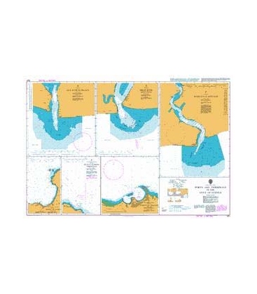 British Admiralty Nautical Chart 1321 Ports and Terminals in the Gulf ...