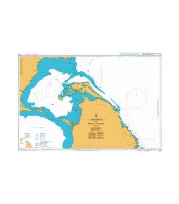 British Admiralty Nautical Chart 1584 Trincomalee to Point Calimere
