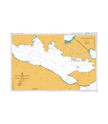 British Admiralty Nautical Chart 1600 Korinthiakos Kolpos and Dioryga ...