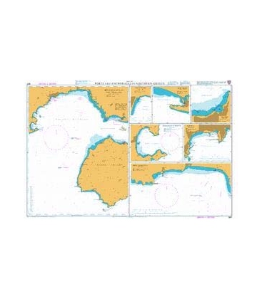 British Admiralty Nautical Chart 1687 Ports and Anchorages in Northern ...