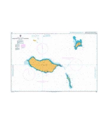 British Admiralty Nautical Chart 1831 Arquipelago da Madeira