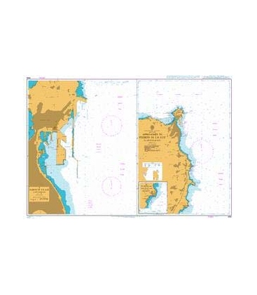 British Admiralty Chart 1856 Approaches to Puerto de La Luz Las Palmas