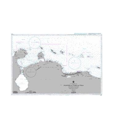 British Admiralty Nautical Chart 1966 Tortuga to Cabo La Vela