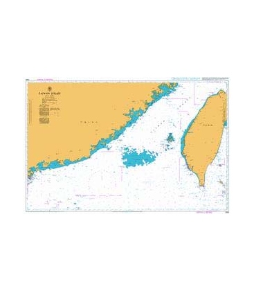 British Admiralty Nautical Chart 1968 Taiwan Strait