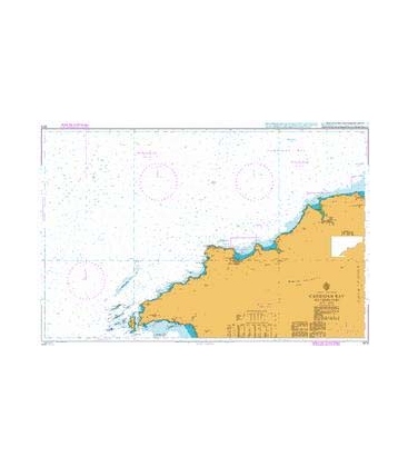 British Admiralty Nautical Chart 1973 Cardigan Bay Southern Part