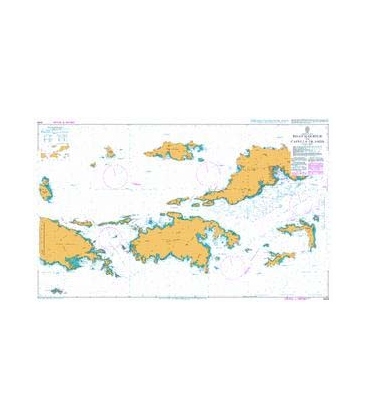 British Admiralty Nautical Chart 2005 Road Harbour to Capella Islands