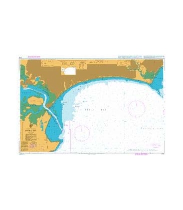 British Admiralty Nautical Chart 2175 Poole Bay