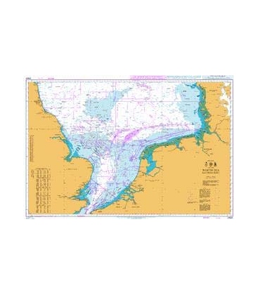 British Admiralty Nautical Chart 2182 North Sea Southern Sheet