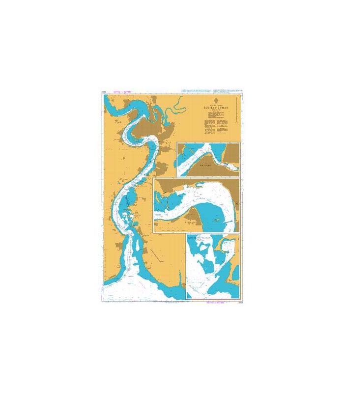 British Admiralty Nautical Chart 2203 Buz'kyy Lyman
