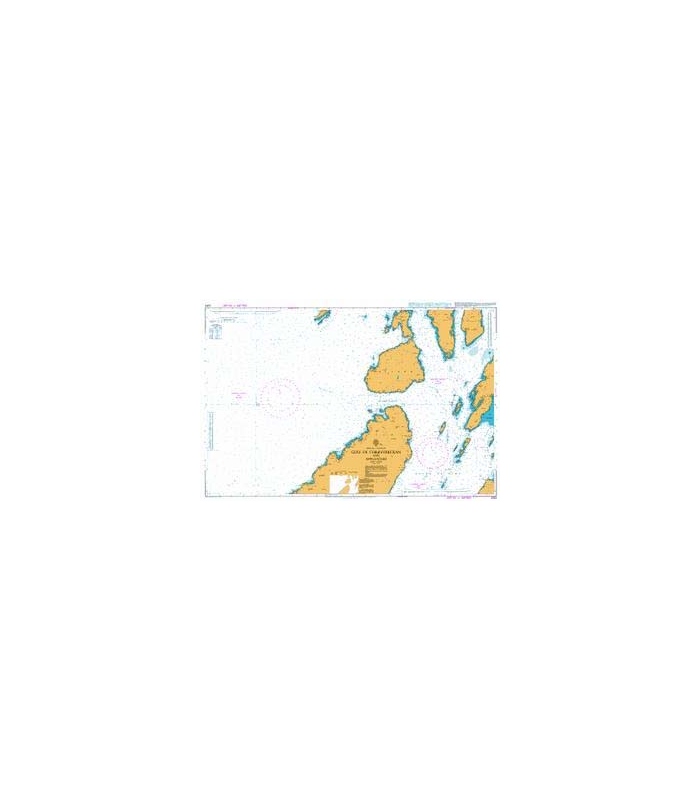 British Admiralty Nautical Chart 2343 Gulf of Corryvreckan and Approaches