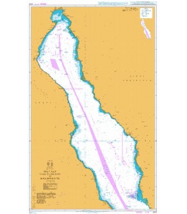 British Admiralty Nautical Chart 2373 Suez Bay (Bahr el Qulzum) to Ra's ...