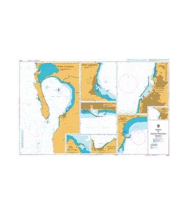 British Admiralty Nautical Chart 2404 Ports in South-Western Greece