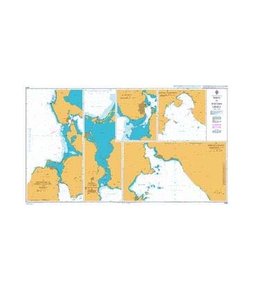 British Admiralty Nautical Chart 2405 Ports in Western Greece