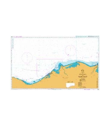 BA Nautical Chart 2574 Ras el Dab'a to Masabb Dumyat (Damietta Mouth)