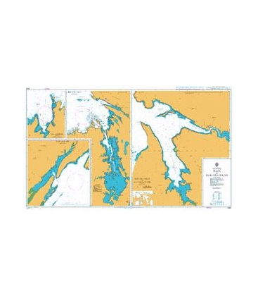British Admiralty Nautical Chart 2582 Plans in Falkland Sound