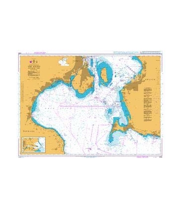 British Admiralty Nautical Chart 2595 The Sound - Southern Part