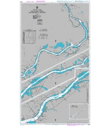 British Admiralty Chart 2605 Delaware River Philadelphia to Trenton