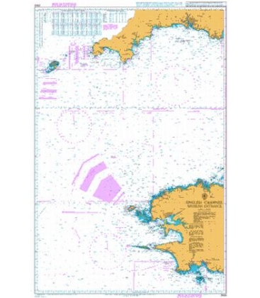 British Admiralty Nautical Chart 2655 English ChannelWestern Entrance