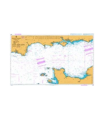 British Admiralty Nautical Chart 2656 English ChannelCentral Part