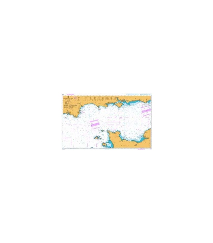 British Admiralty Nautical Chart 2656 English ChannelCentral Part