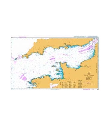 British Admiralty Nautical Chart 2675 English Channel