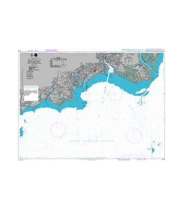 British Admiralty Nautical Chart 2726 Bridgeport and Approaches