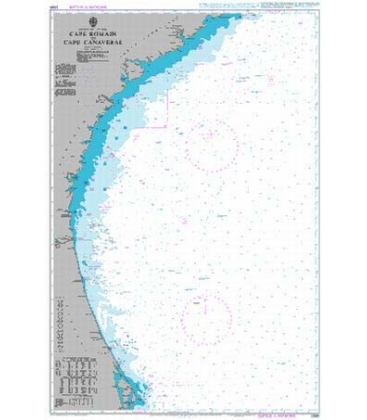British Admiralty Nautical Chart 2865 Cape Romain to Cape Canaveral