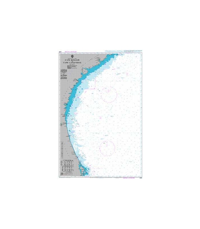 British Admiralty Nautical Chart 2865 Cape Romain to Cape Canaveral