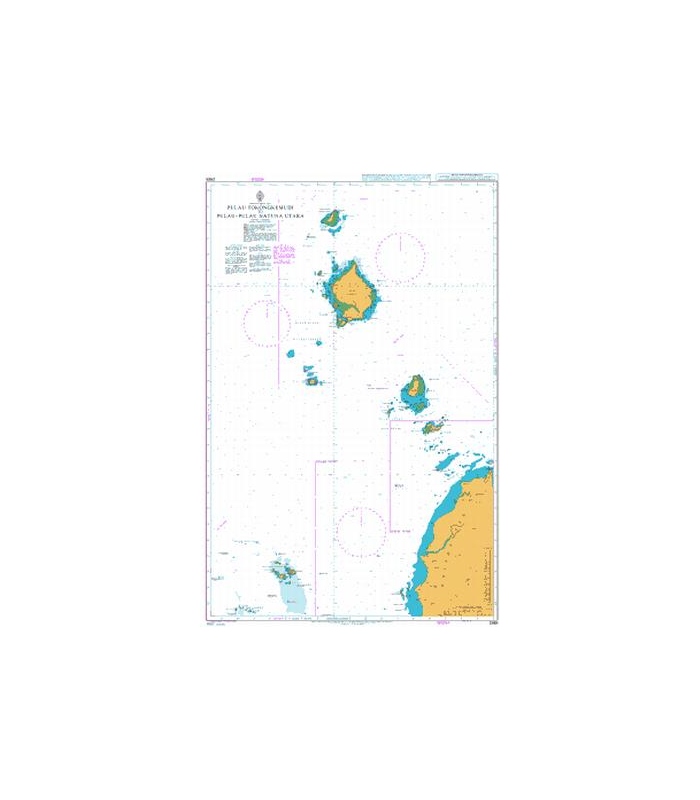 British Admiralty Nautical Chart 2868 Pulau Tokongkemudi to Pulau-Pulau ...