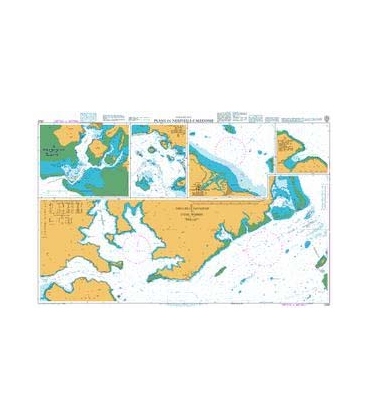 British Admiralty Nautical Chart 2925 Plans in Nouvelle Caledonie