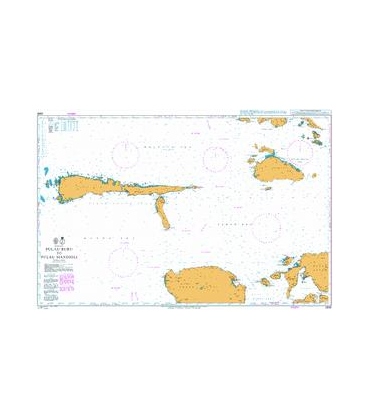 British Admiralty Nautical Chart 2936 Pulau Buru to Pulau Mandioli