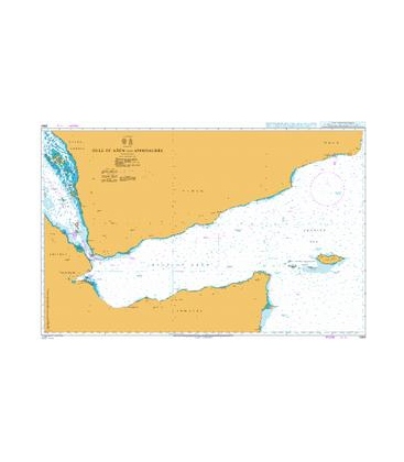 British Admiralty Nautical Chart 2964 Gulf of Aden and Approaches