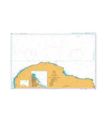 British Admiralty Nautical Chart 3401 Banghazi to Ra's Al Muraysah