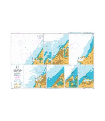 British Admiralty Nautical Chart 3410 Ports in the United Arab Emirates