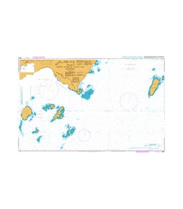British Admiralty Nautical Chart 3462 British Antarctic Survey Base Rothera