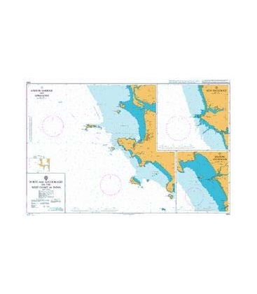 British Admiralty Nautical Chart 3464 Ports and Anchorages on the West ...