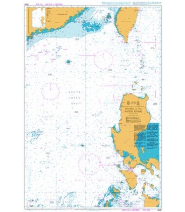 British Admiralty Nautical Chart 3489 Manila to Hong Kong