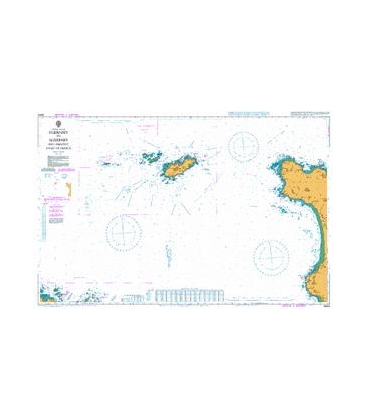 British Admiralty Nautical Chart 3653 Guernsey to Alderney and Adjacent ...