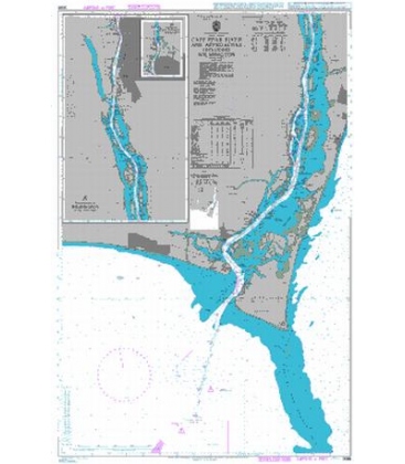 BA Chart 3688 Cape Fear River and Approaches including Wilmington