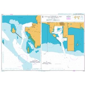 British Admiralty Nautical Chart 3724 Sattahip Commercial Port and Map ...