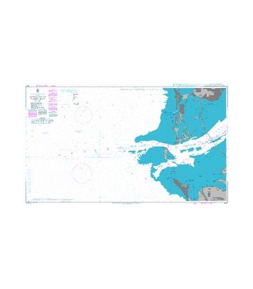 British Admiralty Nautical Chart 3847 Approaches to Tampa Bay