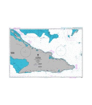 British Admiralty Nautical Chart 3865 Cuba Eastern Sheet