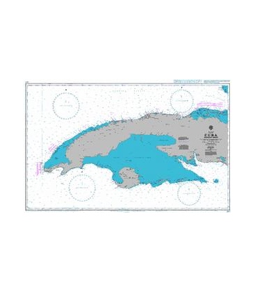 British Admiralty Nautical Chart 3867 Cuba Western Sheet