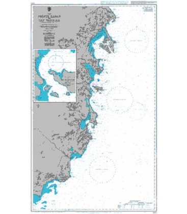 British Admiralty Nautical Chart 3883 Pointe Lagan to Cap Varella
