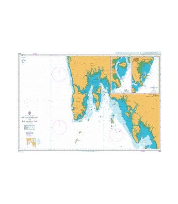 British Admiralty Nautical Chart 3941 Mu Ko Similan to Ko Lanta Yai
