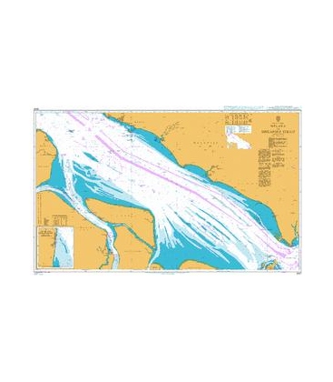 British Admiralty Nautical Chart 3947 Melaka to Singapore Strait