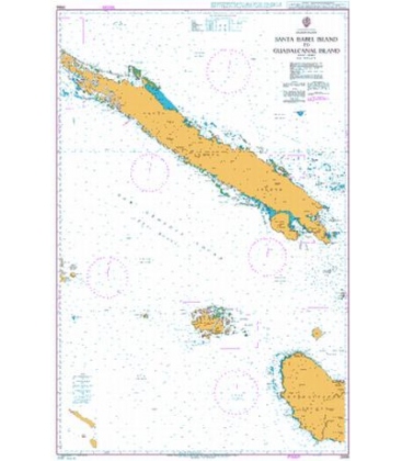 British Admiralty Nautical Chart 3996 Santa Isabel Island to ...