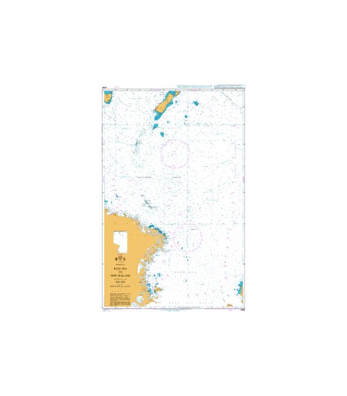 British Admiralty Nautical Chart 4065 Ross Sea to New Zealand