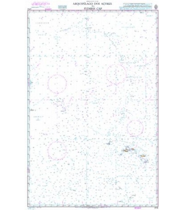 British Admiralty Chart 4114 Arquipelago dos Acores to Flemish Cap